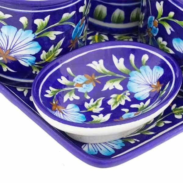Bathroom Set - Blue Pottery | Home Decoration And Furnishings in UAE ...